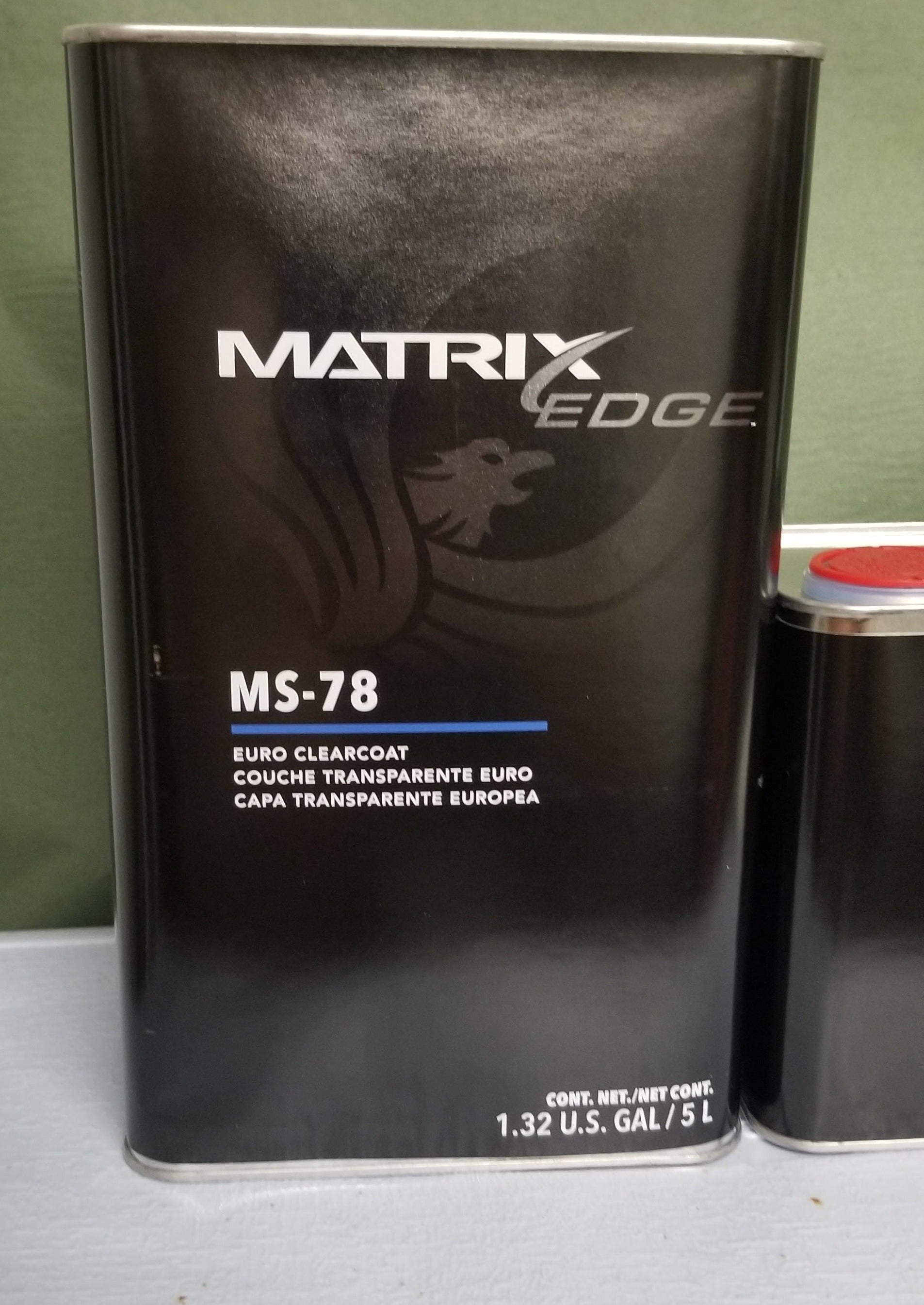 CLEARCOAT KIT- 5 LITER MATRIX SYSTEM MS-78 EURO STYLE CLEARCOAT with M ...