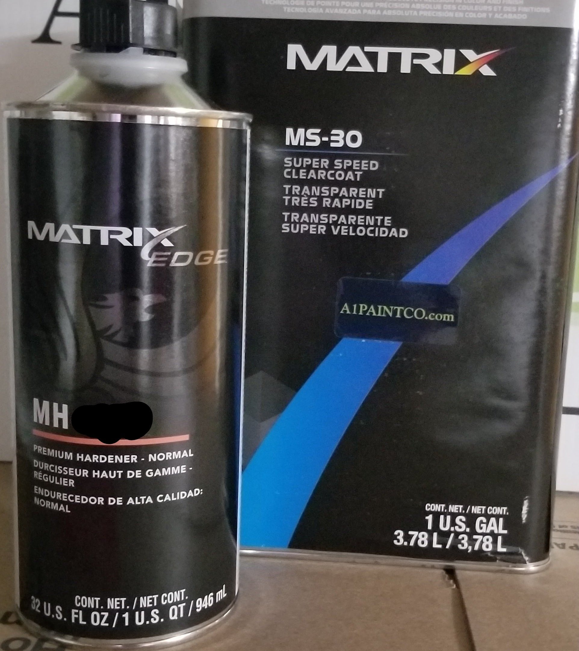 FASTEST CLEARCOAT KIT- MATRIX MS-30 SUPER SPEED GALLON with MH-43 FAST ...